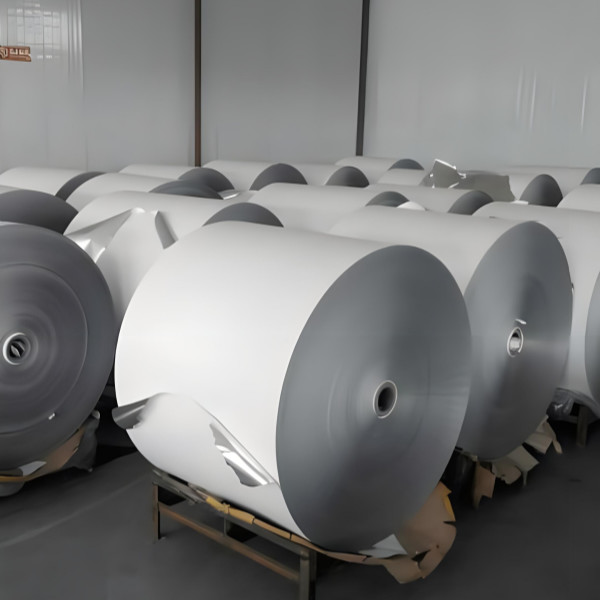 68GSM 69GSM Metallized Paper Silver Roll Paper For Label Printing